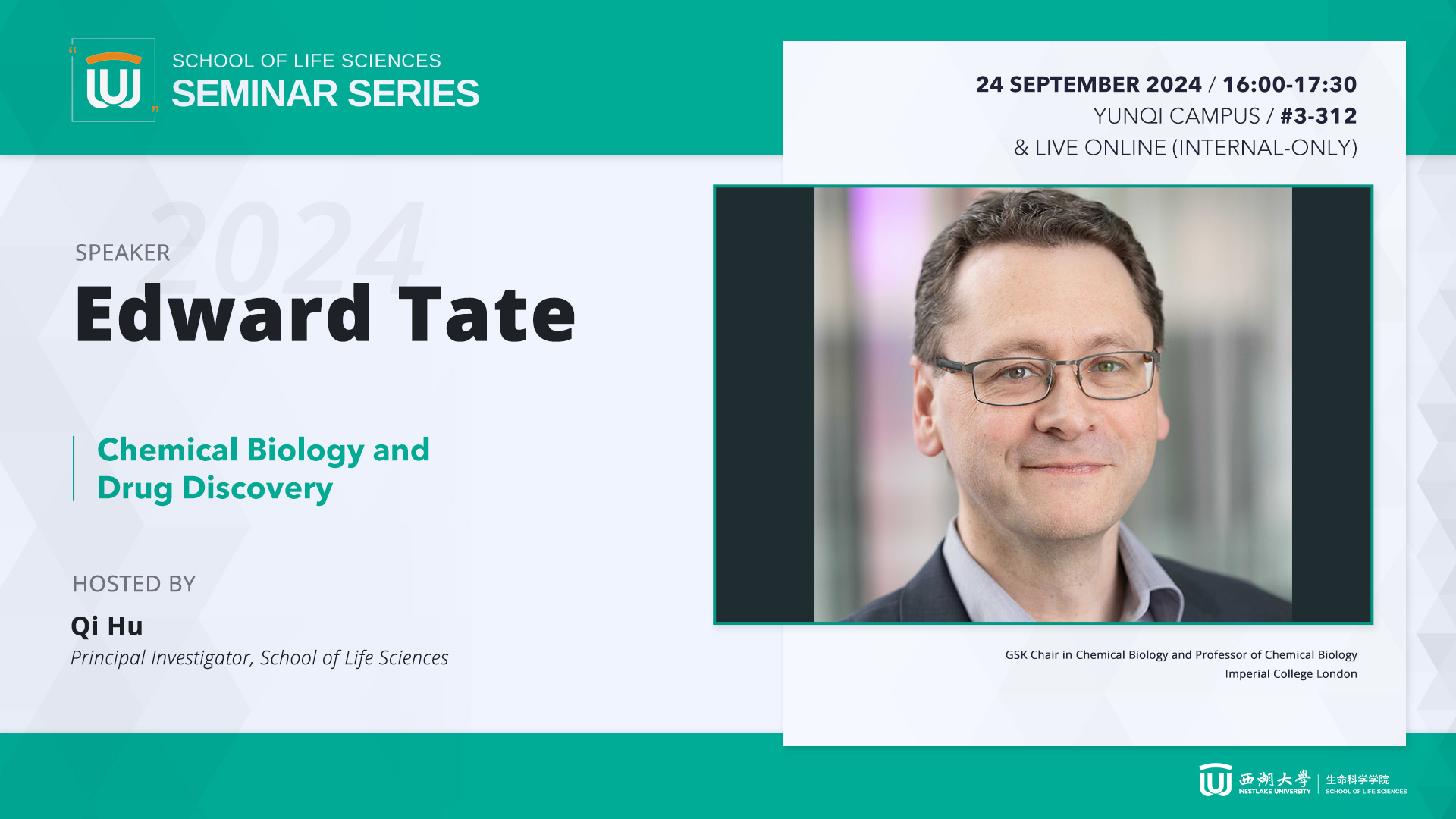 [SLS Seminar Series] Edward Tate - Chemical Biology and Drug Discovery ...