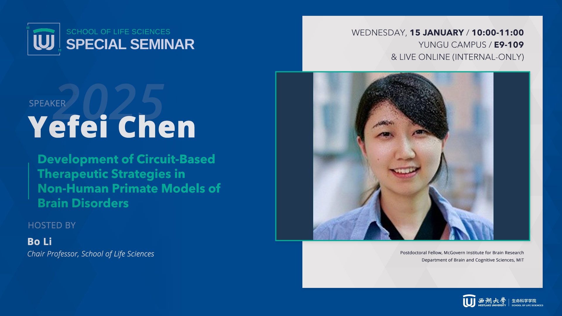 [SLS Special Seminar] Yefei Chen - Development of Circuit-Based ...